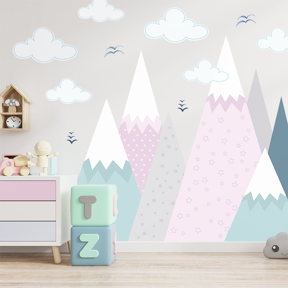 Naklejki na ścianę góry – MagicalRoom®